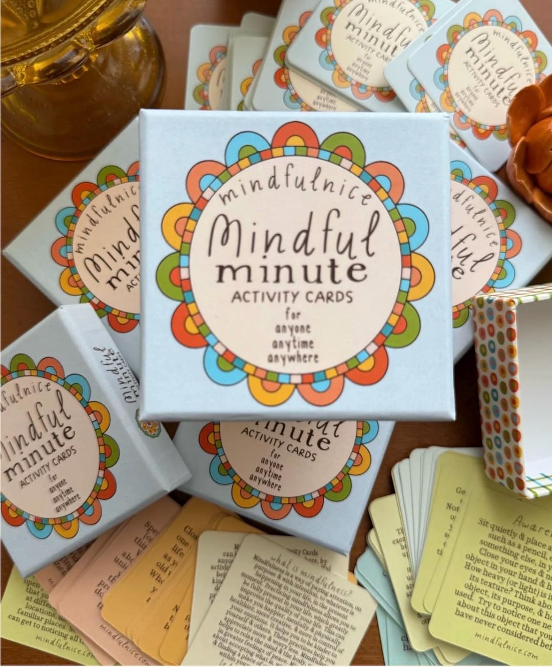 Mindful Minute Mindfulness Activities Cards for Families, Children, and ...