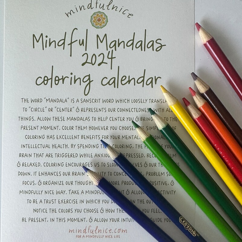 Mandala Calendar - Etsy