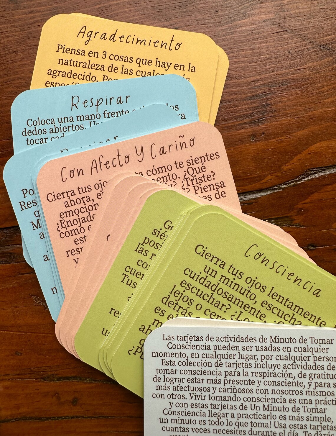 SPANISH Mindful Minute Mindfulness Activity Cards for Families ...