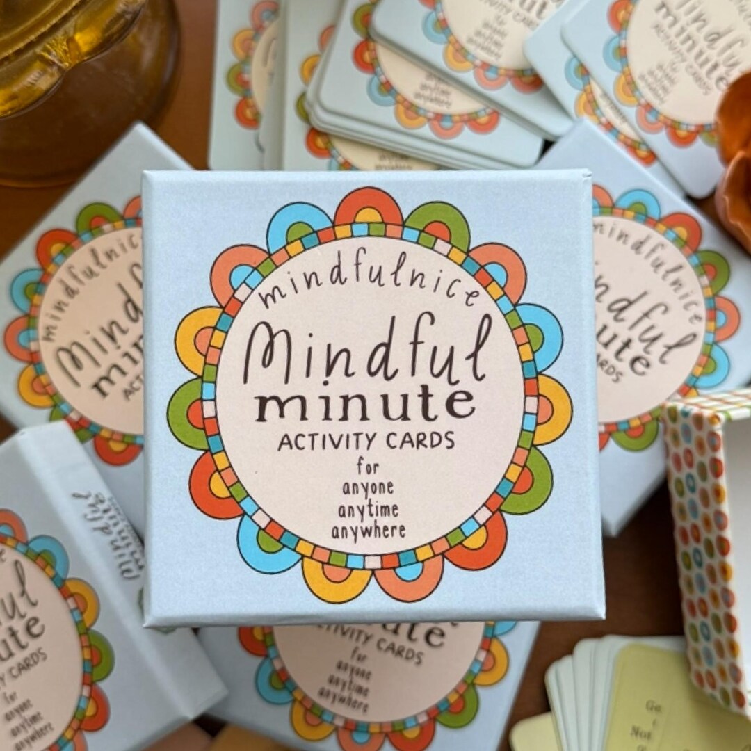 Mindful Minute Mindfulness Activities Cards for Families, Children, and ...