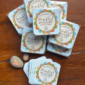 Mindful Minute Mindfulness Activities Cards for Families, Children, and ...