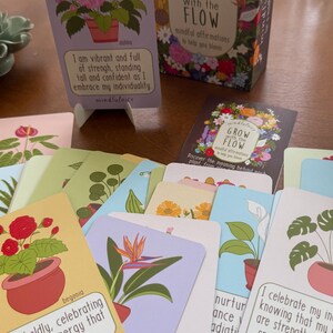 Grow With the Flow Mindfulness Affirmation Cards to Help You Bloom ...