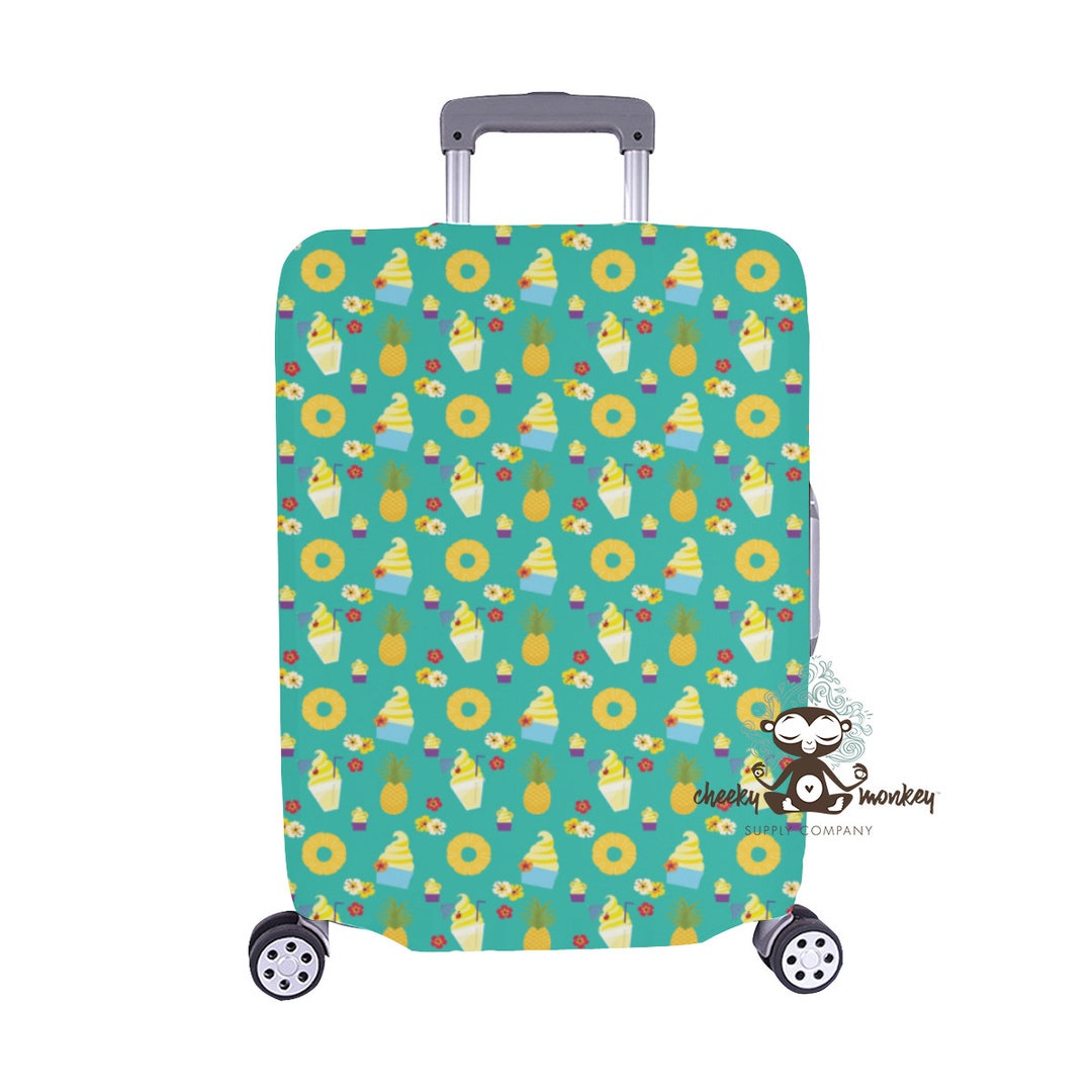 Pineapple Swirl Dole Whip Inspired Luggage Cover // Travel, Suitcase ...