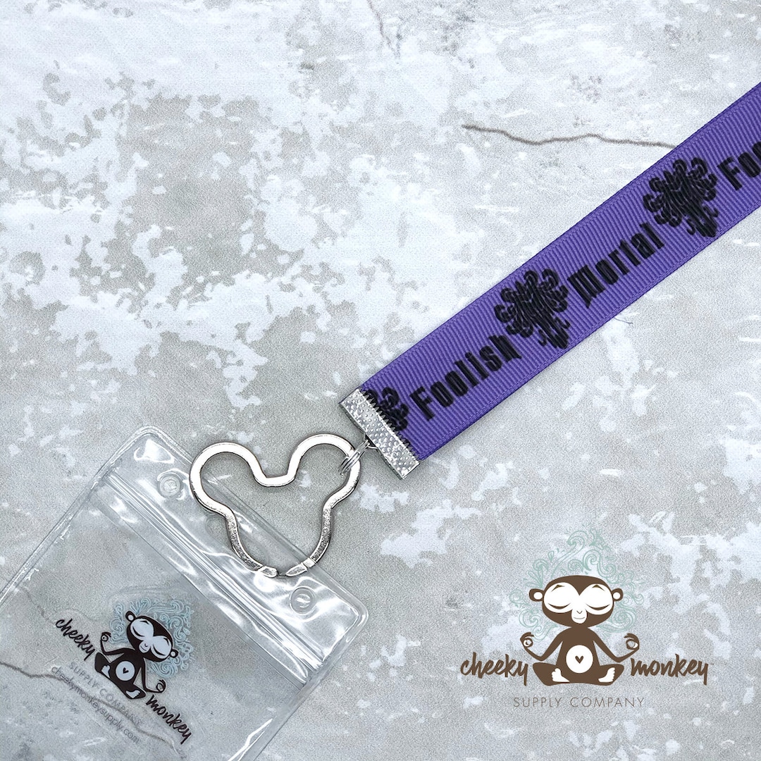Haunted House Foolish Mortal Lanyard // Pin Trading, Fast Passes, Hotel ...