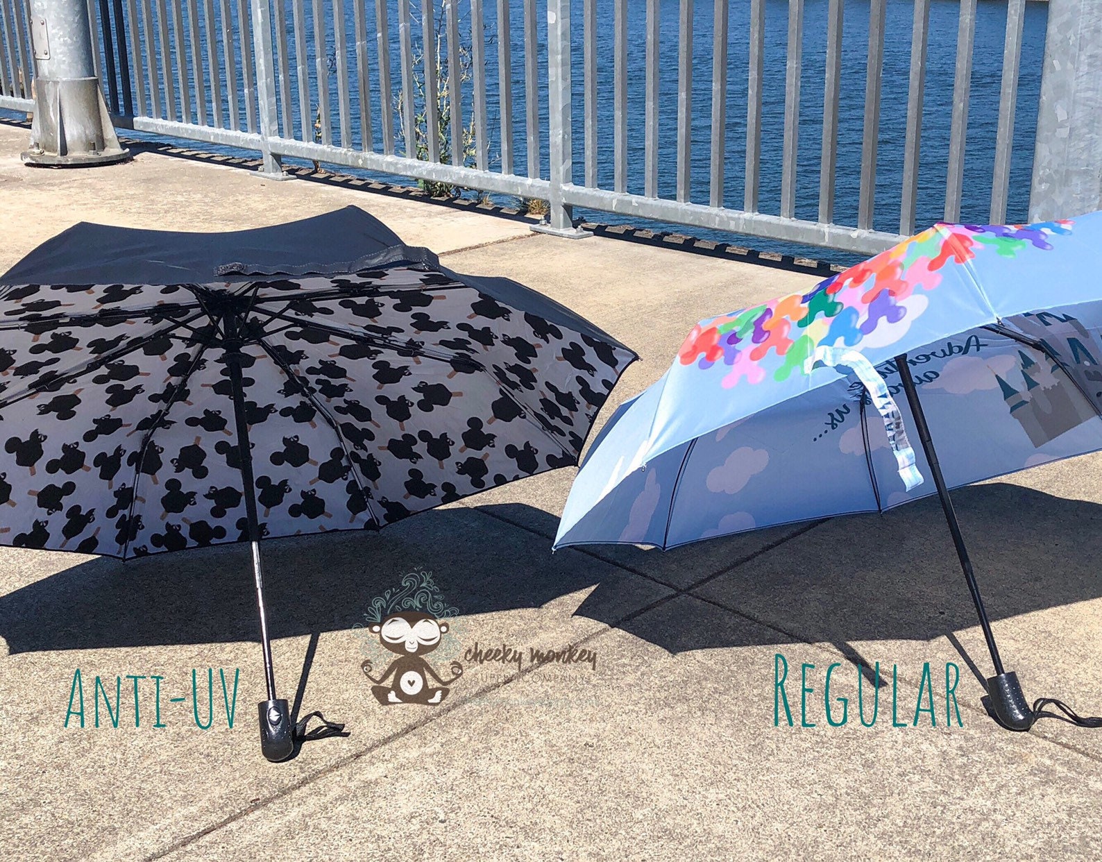 Theme Park Balloons Anti-uv Umbrella // FE Gift Travel | Etsy