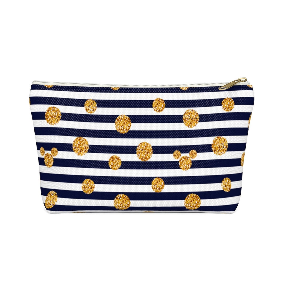 Preppy Stripes and Dots Accessory Case // Travel, Purse, Handbag ...