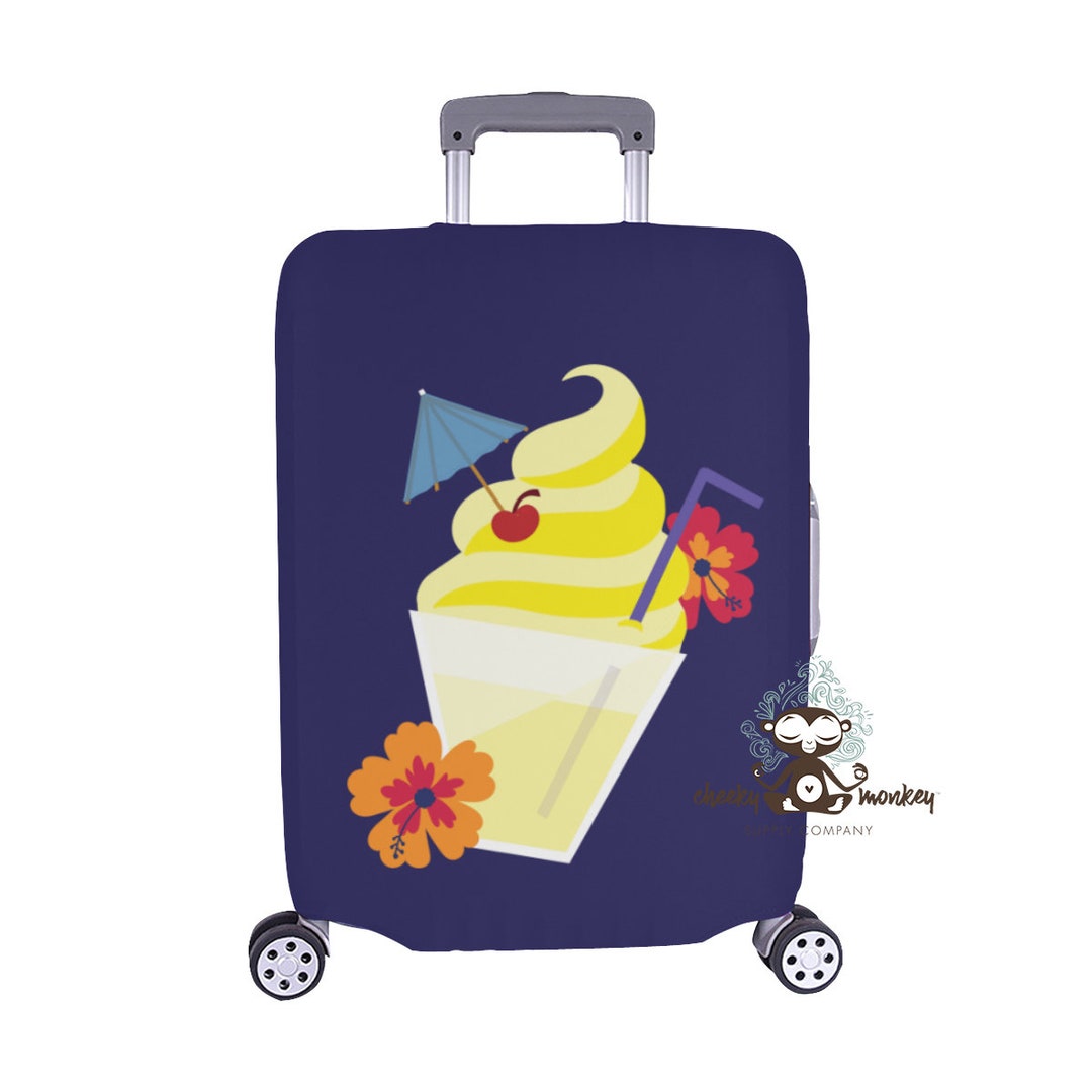 Pineapple Swirl Dole Whip Inspired Luggage Cover // Travel, Suitcase ...
