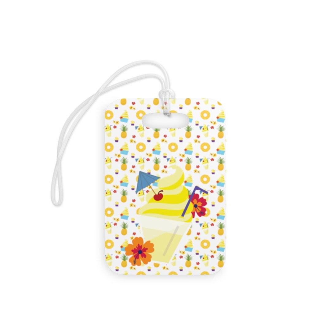 Dole Whip Float Pineapple Swirl Luggage Tag // Bag Tag, FE Gift, Cruise ...