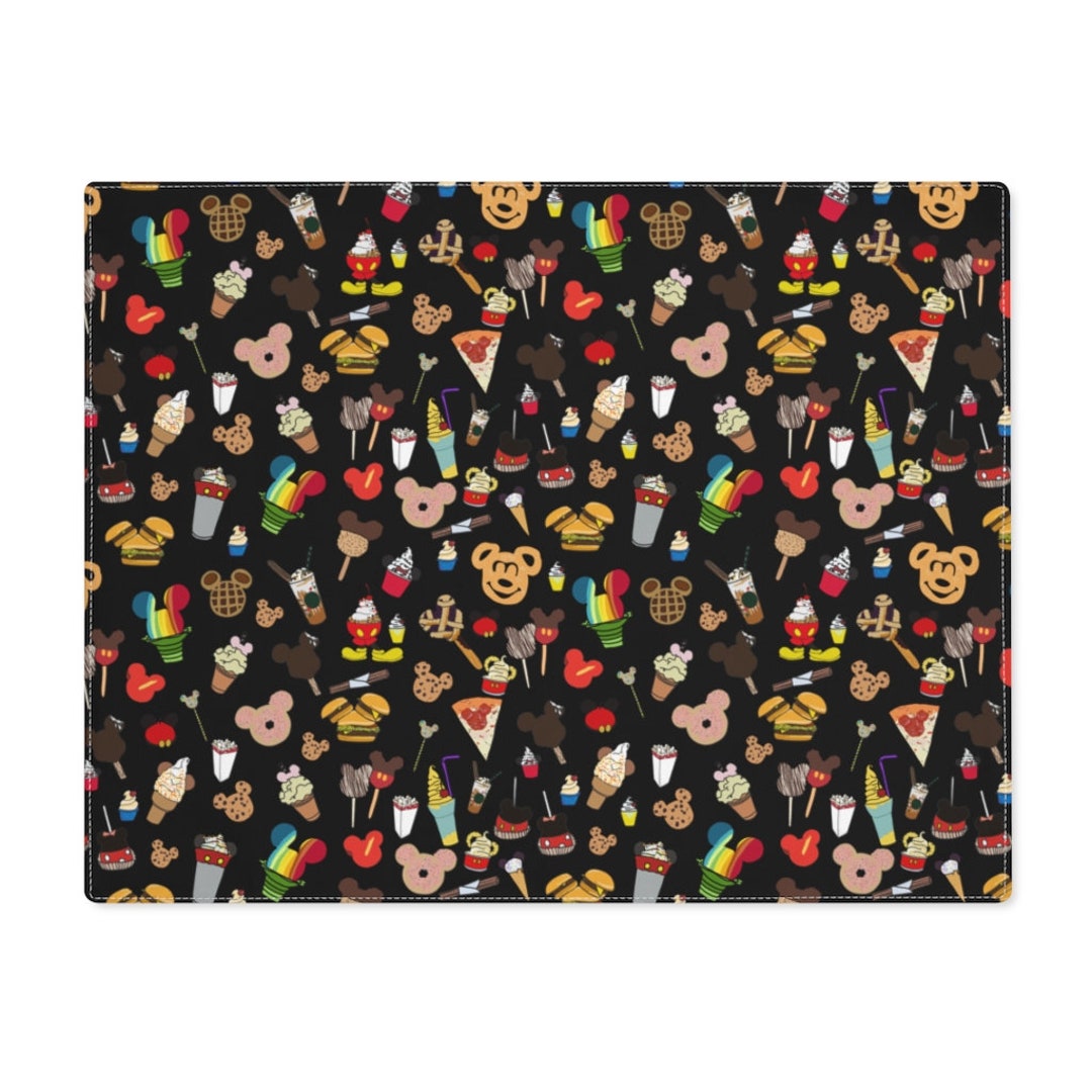 Theme Park Sweet Treats Cotton Placemat // Home Decor Travel - Etsy