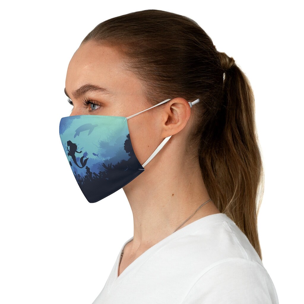 Under the Sea Fabric Face Mask With Ear Loops // Two Styles // - Etsy