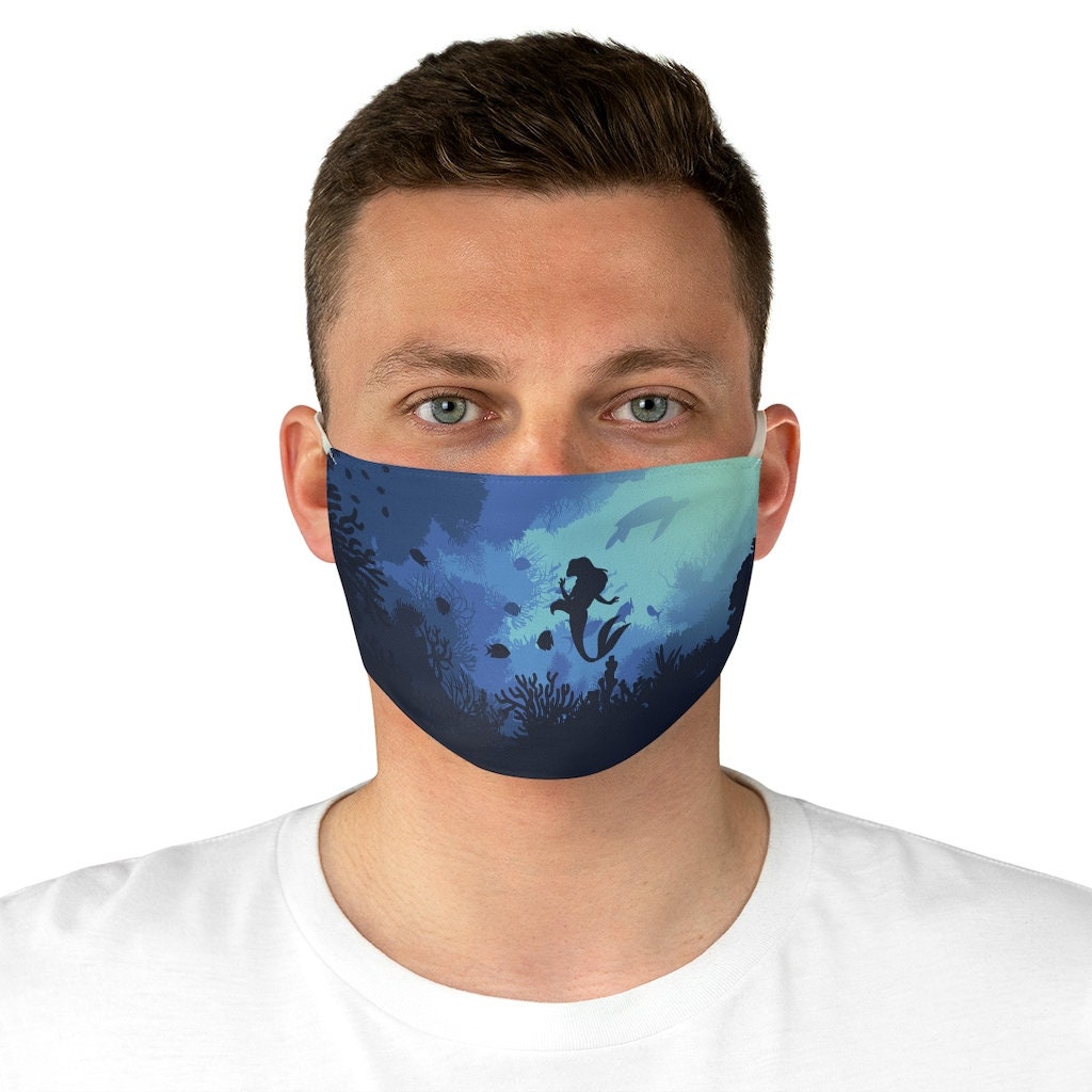 Under the Sea Fabric Face Mask With Ear Loops // Two Styles // - Etsy