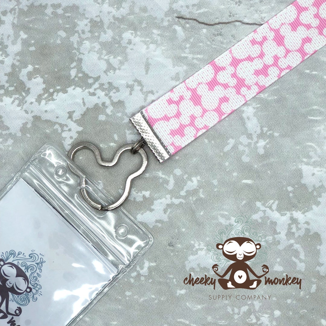 Pink Mouse Mini Polka Dot Lanyard // Pin Trading, Fast Passes, Hotel ...