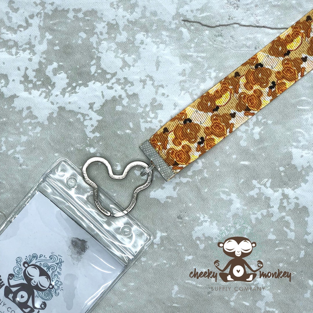 Waffles Theme Park Food Lanyard // Pin Trading, Fast Passes, Hotel Room ...
