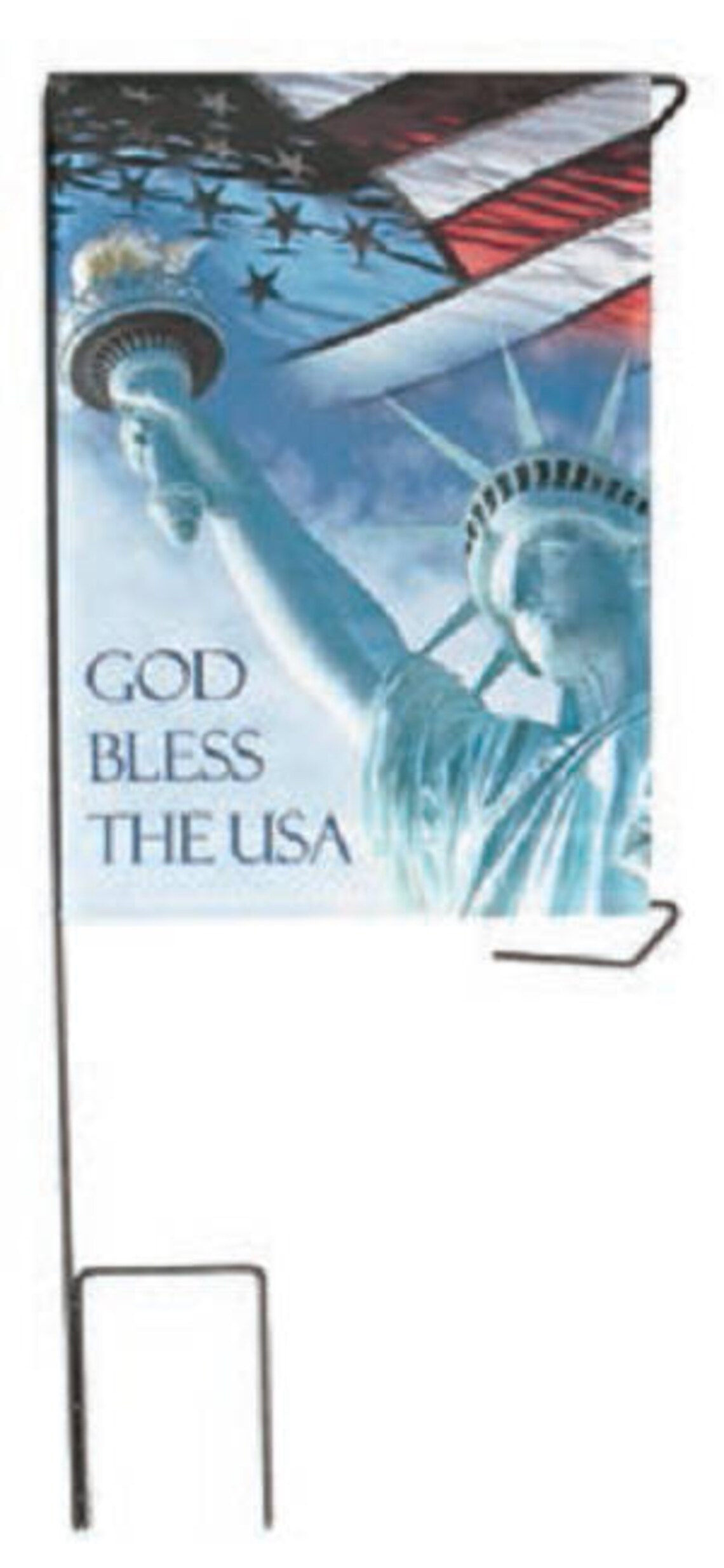 Cemetery DIY BANNER "god Bless the Usa" for Grave-site Presentation in ...