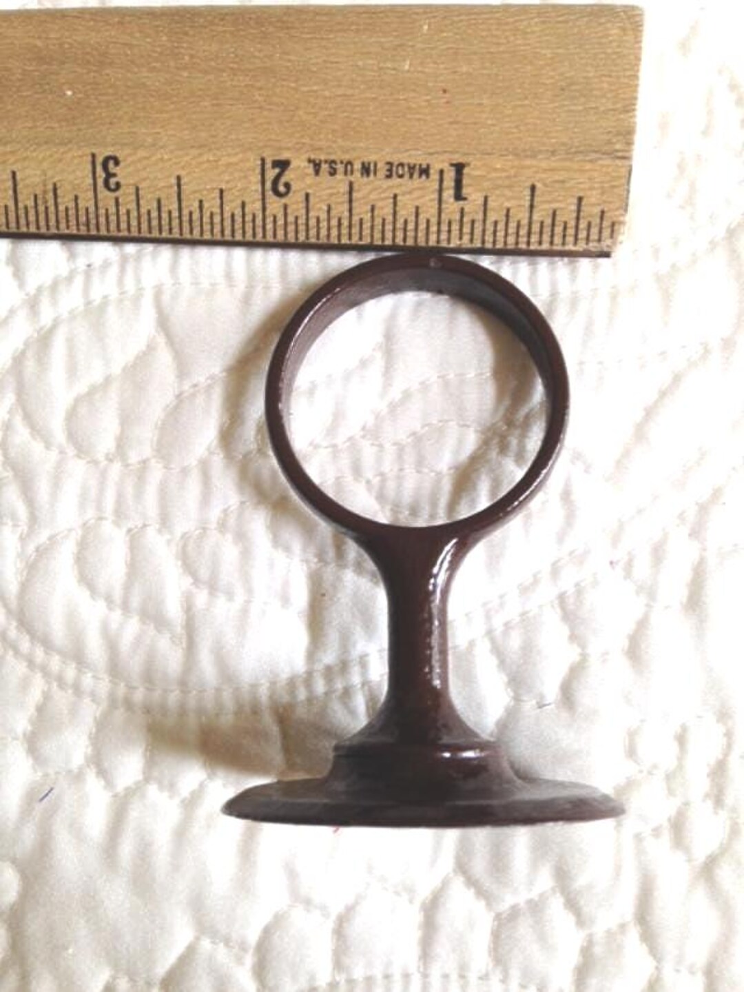 Niche Crypt Mausoleum Support Ring With Disc Base in Brown for 4 Inch ...