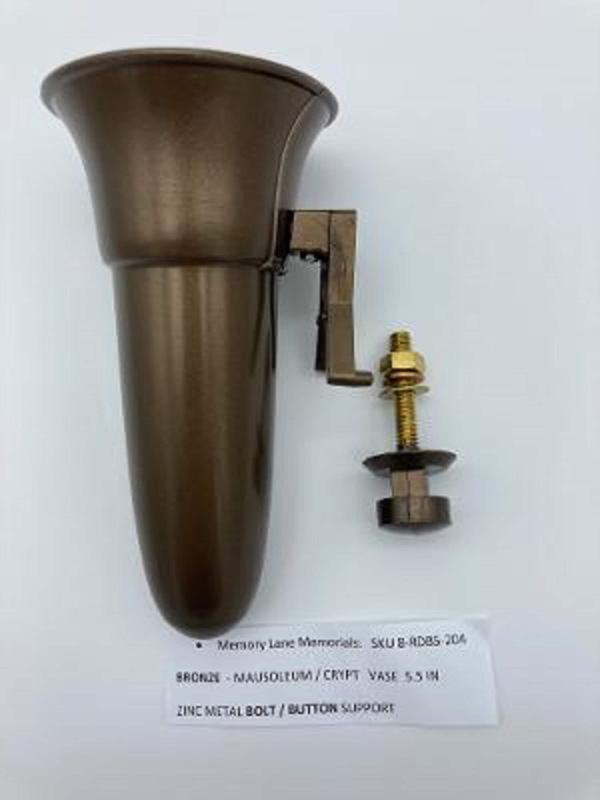Mausoleum Crypt Brown Vase 5.5 IN - Royal Duchess - Bolt / Button ...