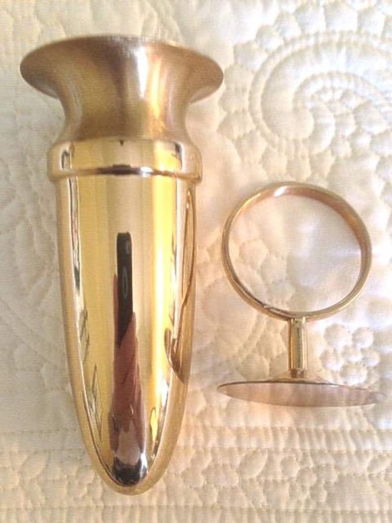 Bronze Crypt Vase: Mausoleum Niche Flower Holder, 5 Inch - Etsy