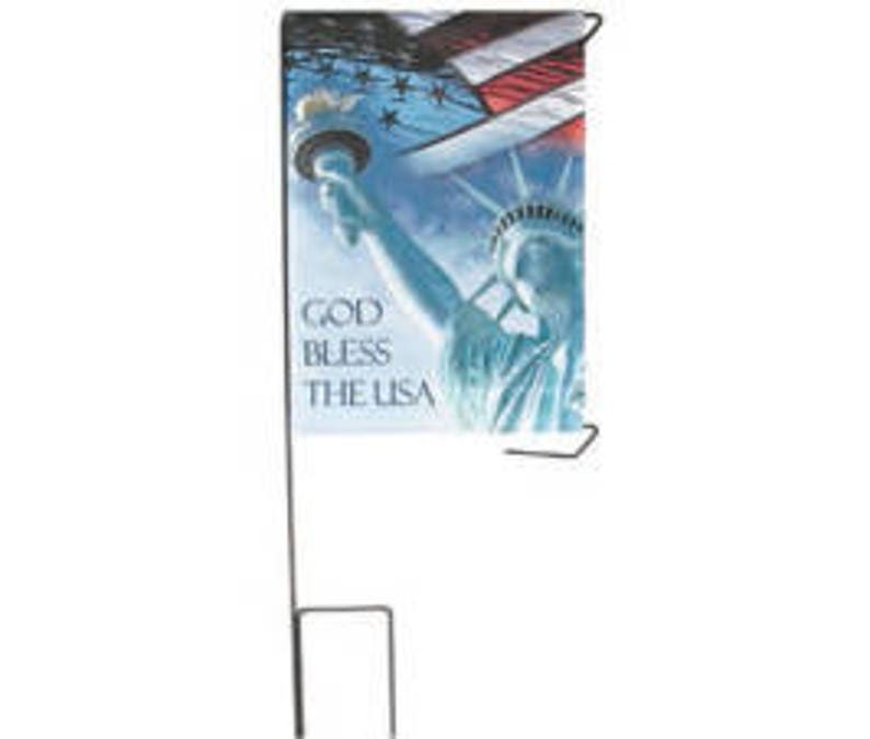 Cemetery DIY BANNER "god Bless the Usa" for Grave-site Presentation in ...