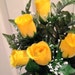 Artificial Flower CRYPT / MAUSOLEUM Bouquet (no Vase) of Yellow ROSE W ...