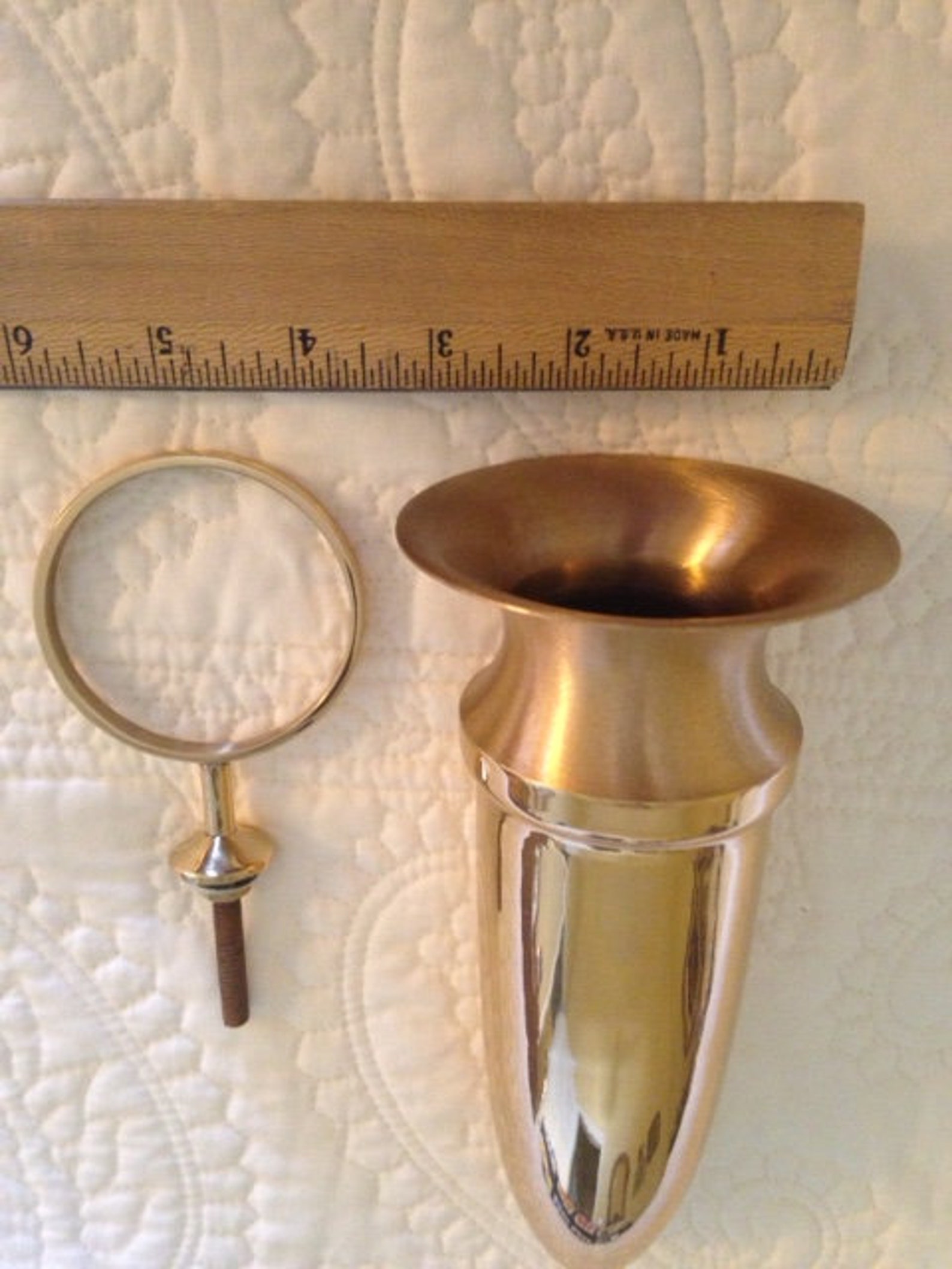 Crypt Mausoleum Niche Vase - Bronze Metal 7 Inch - Bolt /ring Base - - Etsy