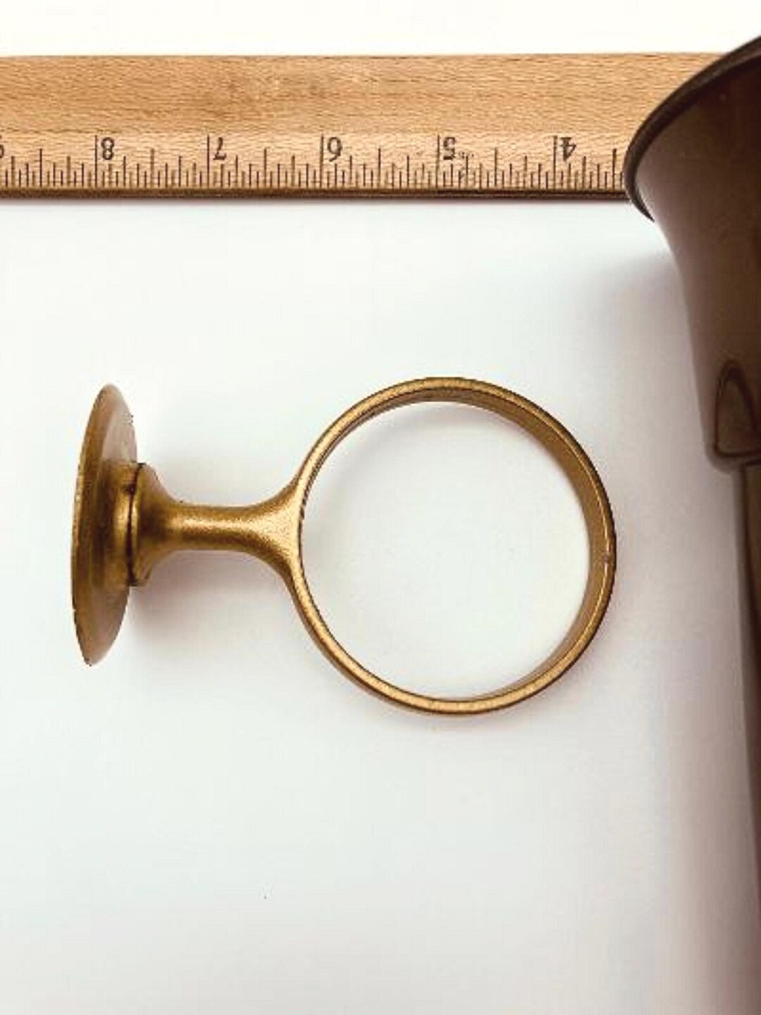 Mausoleum Crypt Base Ring in Old Gold as Support With Disc Base for ...