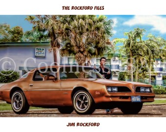 The Rockford Files Font Style Original Art Print | Etsy