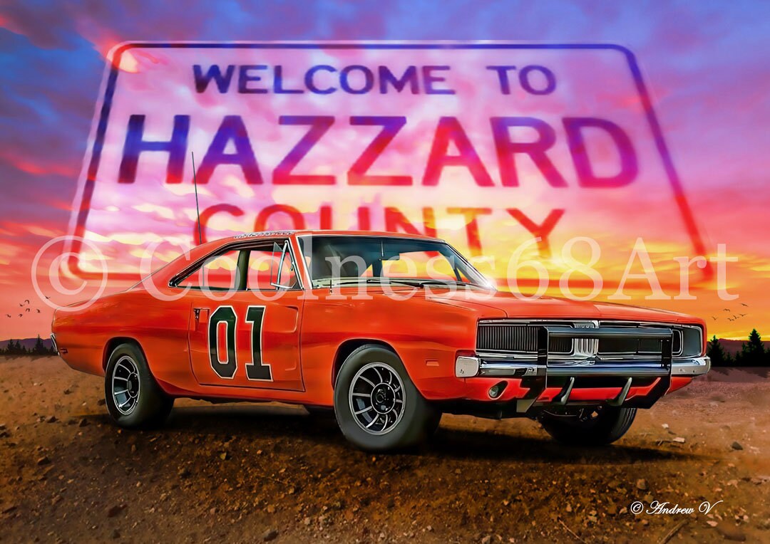 Welcome to Hazzard County Original Art Print - Etsy
