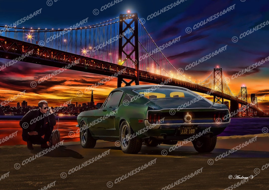 Bullitt Original Art Print - Etsy