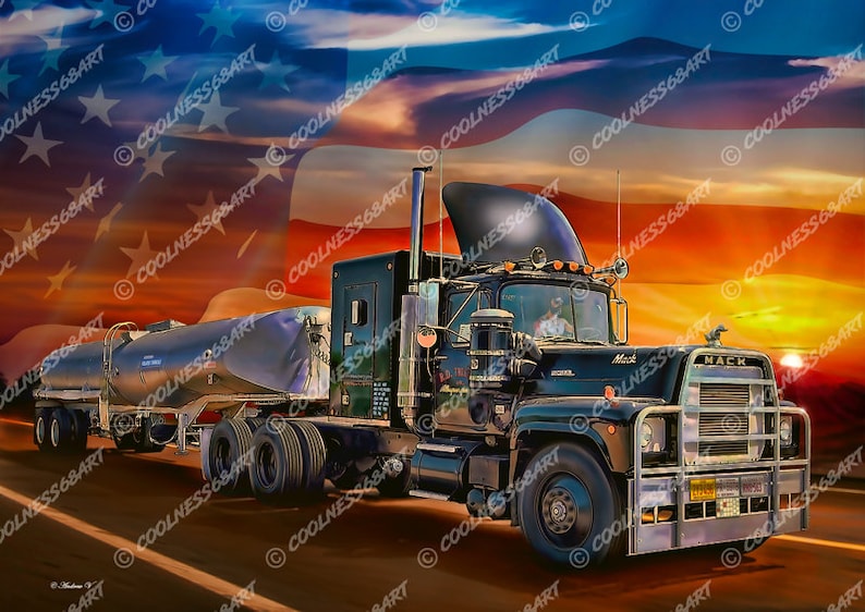 Convoy Rubber Duck Original Art Print - Movie Poster - Truck Art - Etsy