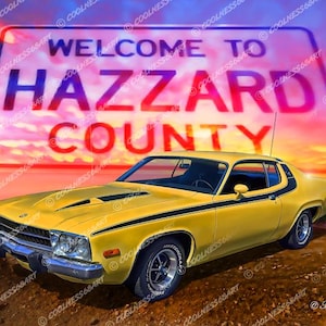 Welcome to Hazzard County Original Art Print - Etsy