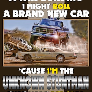 The Fall Guy Font Style Original Art Print - Etsy