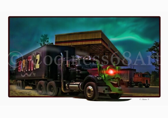 Maximum Overdrive 3D Style Original Art Print - Etsy