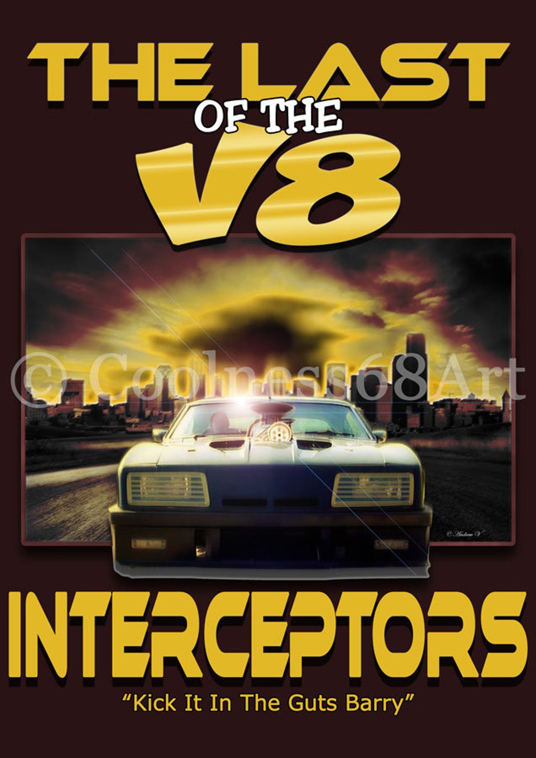 Mad Max Font Style Original Art Print - Etsy