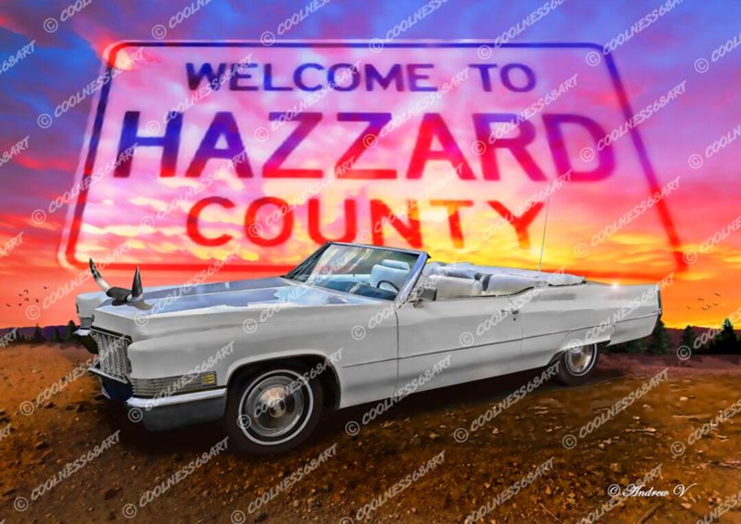 Welcome to Hazzard County Original Art Print - Etsy