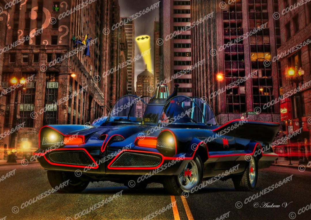 Batmobile Original Art Print - Etsy