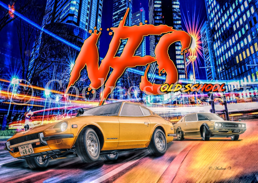 Need for Speed Old School Original Art Print - Etsy