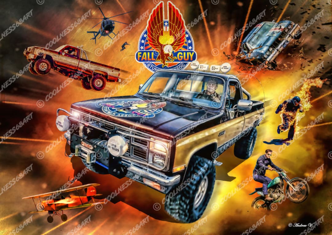 The Fall Guy Original Art Print - Etsy