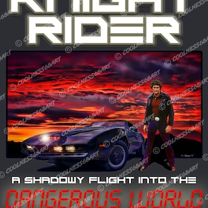 Knight Rider Font Style Original Art Print - Etsy