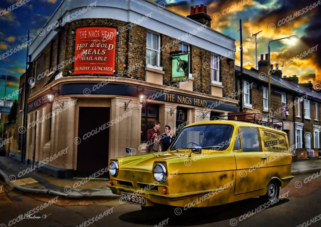 Del Boy's Robin Reliant Original Art Print - Etsy