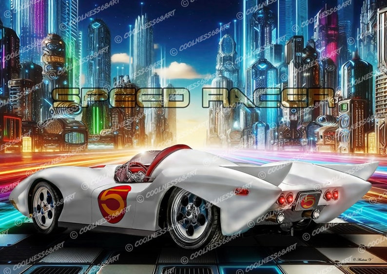 Speed Racer Original Art Print - Etsy