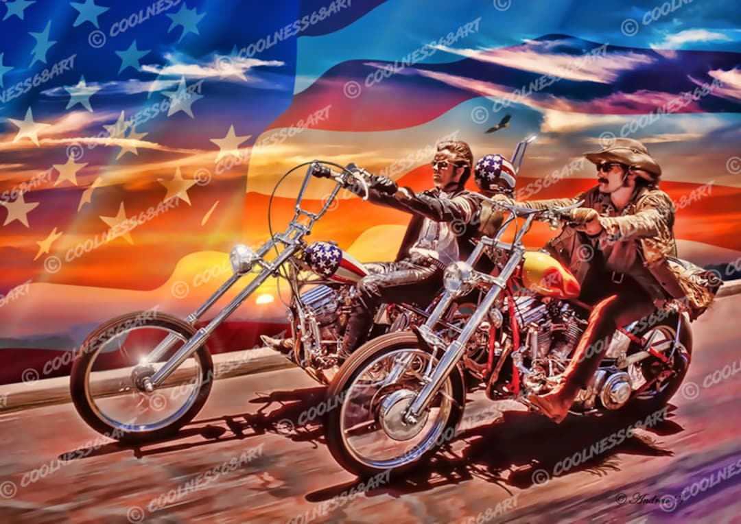 Easy Rider Original Art Print - Etsy Australia