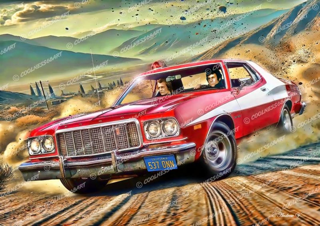 Starsky and Hutch Original Art Print - Etsy
