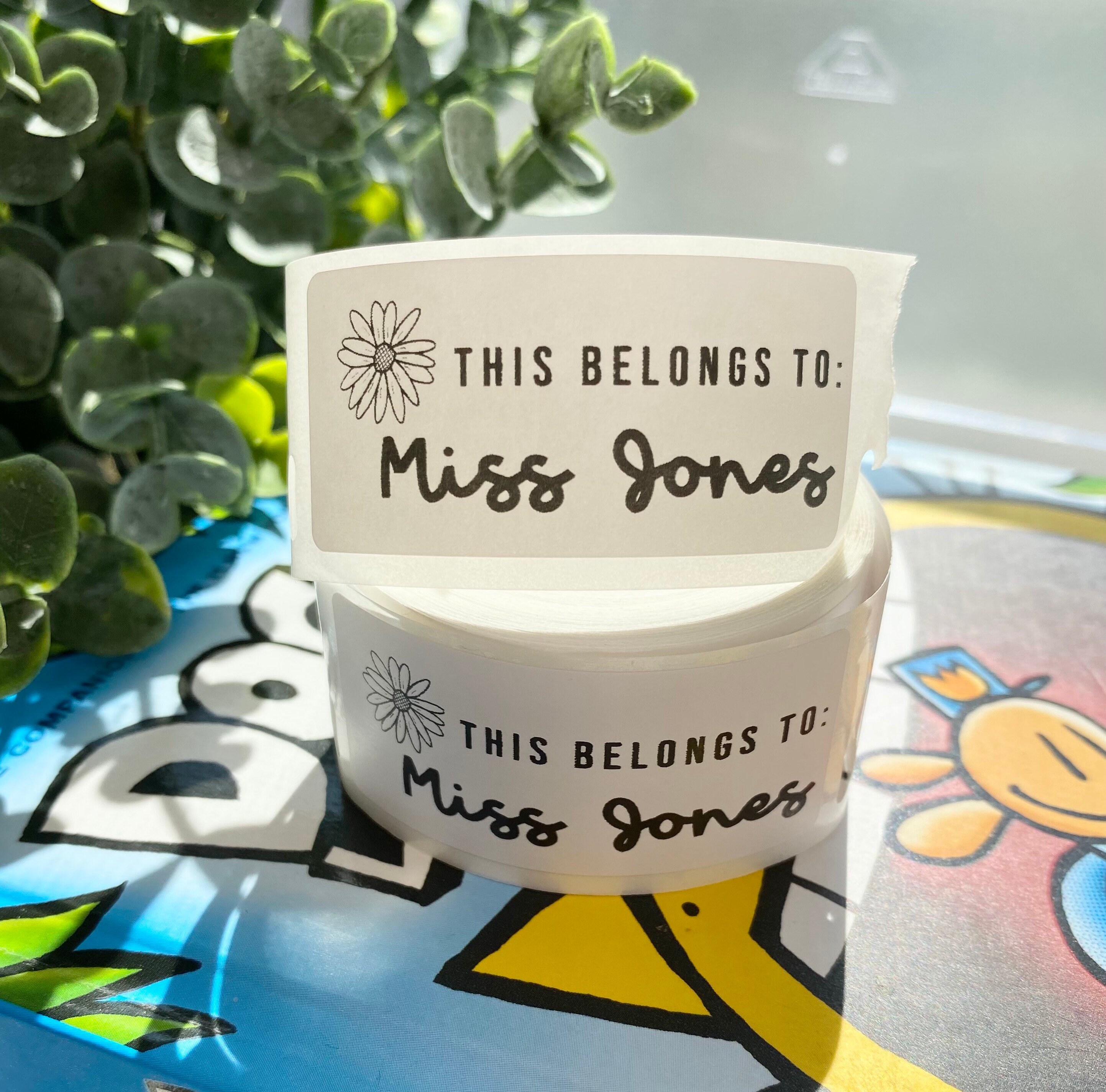 This Belongs to Labels Teacher Labels Teacher Book Labels - Etsy