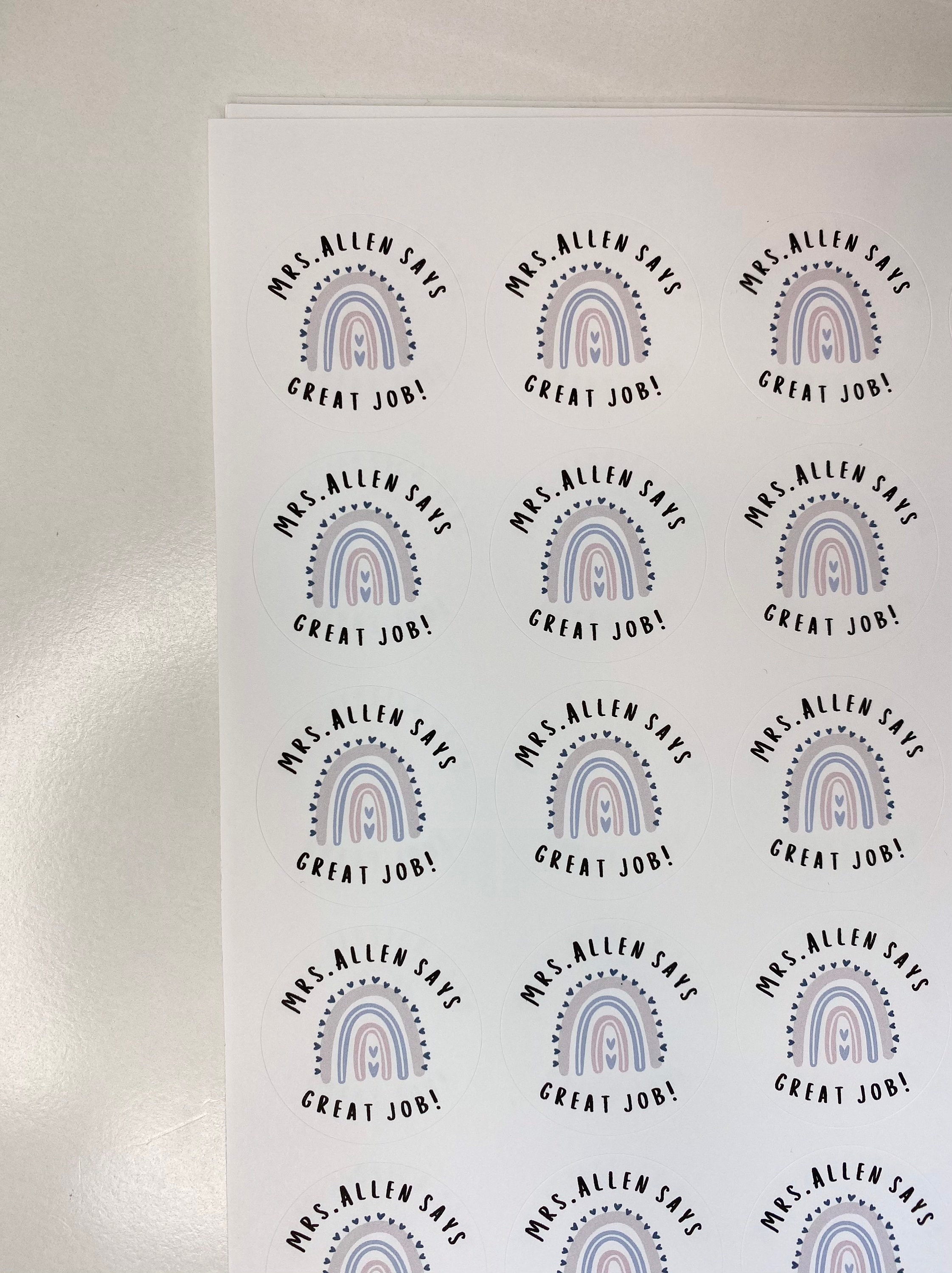 Great Job Stickers Zazzlecom Teacher Stamps Personalized Teacher