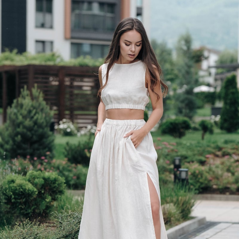 Womens Linen Two Piece Sets - Etsy