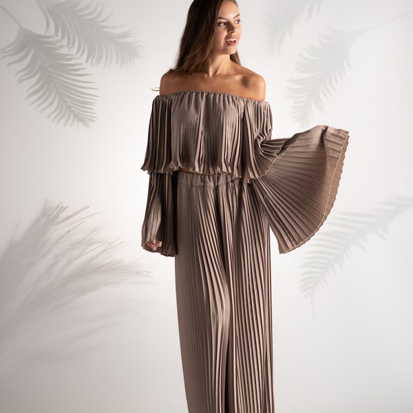 Pleated Two Piece Set - Etsy