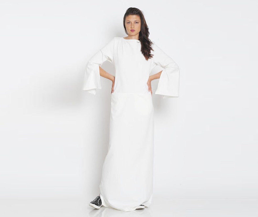 White Temple Dress, Wedding Dress, Womens Clothing, Plus Size Clothing ...