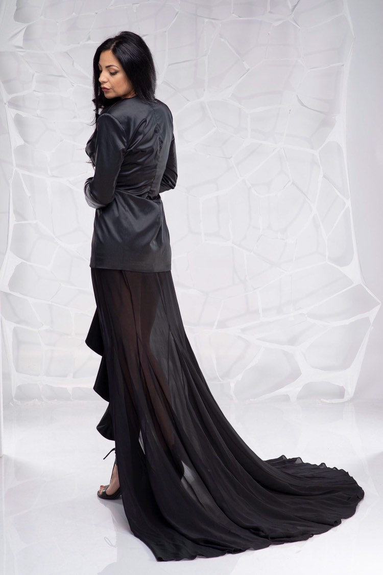 Gothic Gown in Morticia Addams Style Perfect Black Maxi Dress - Etsy