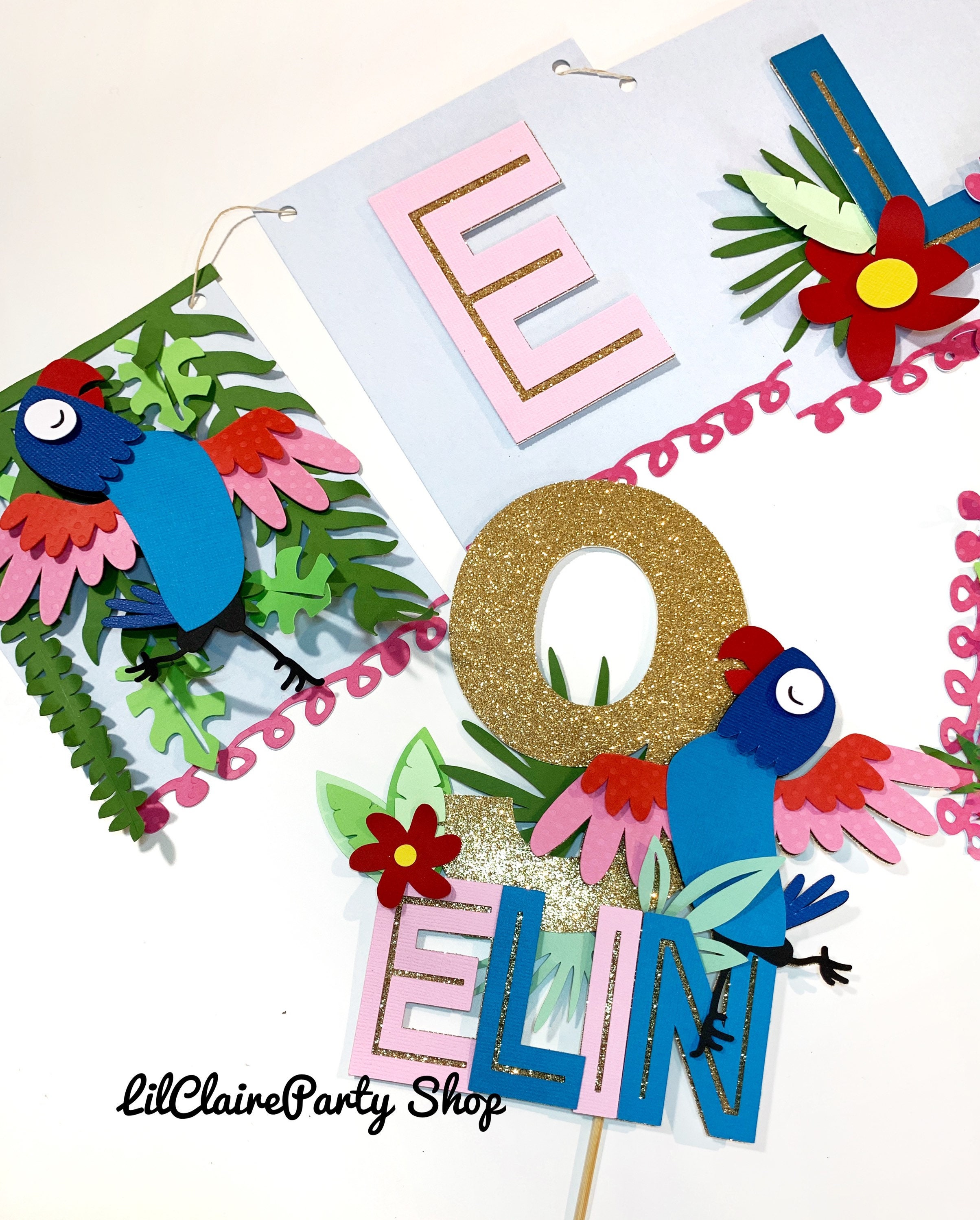 Parrot Birthday Theme, Tropical Birthday Party. - Etsy