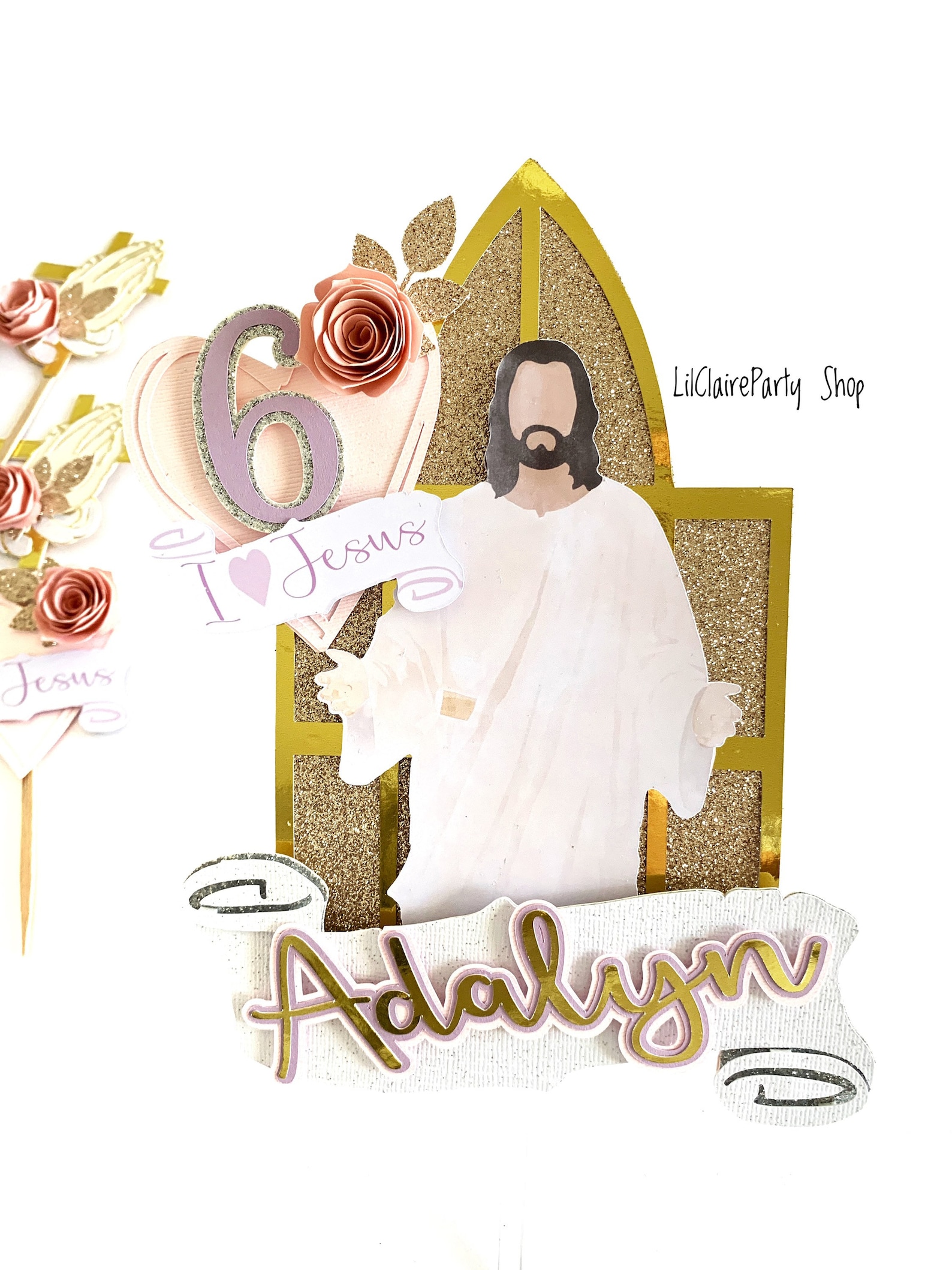 Jesus Cake Topper, Jesus Birthday Theme, Religious Party - Etsy
